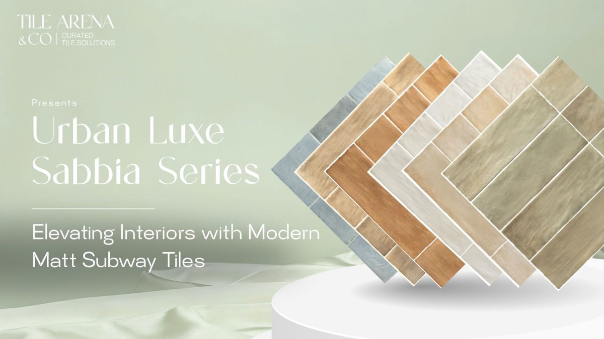 Urban Luxe Sabbia Series: Elevating Interiors with Modern Matt Subway ...