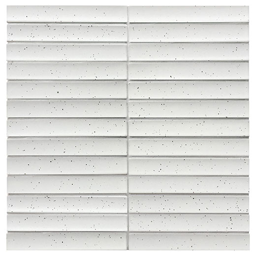 Raku Speckle White Matt Finger Mosaic - Tile Arena & Co